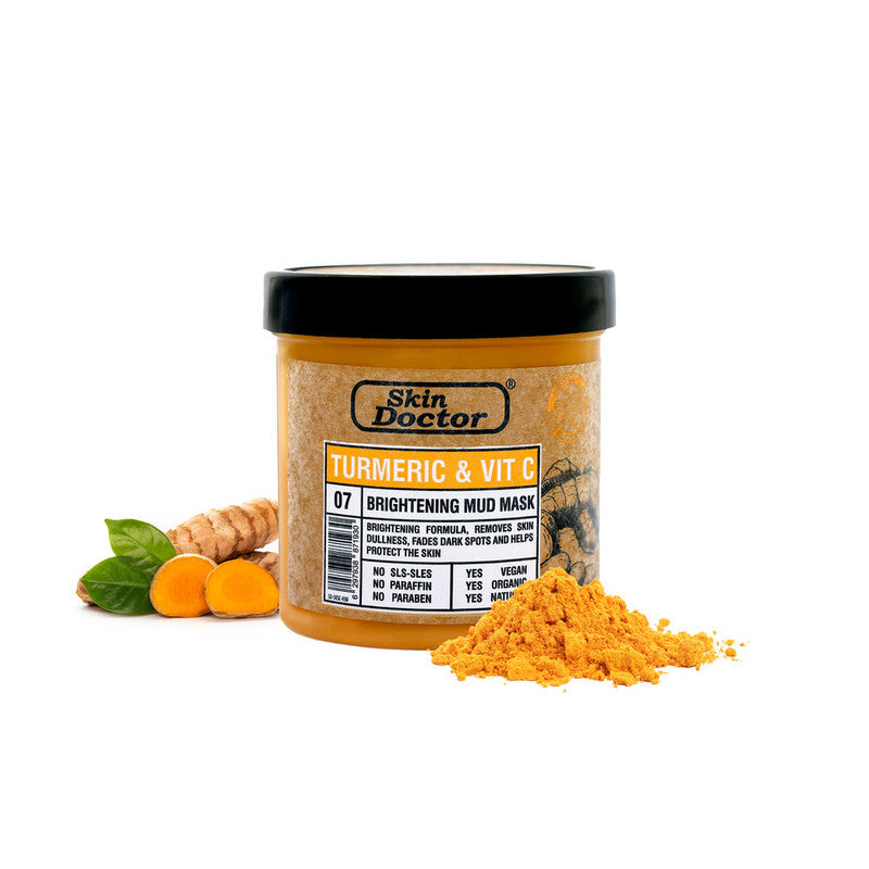 Skin Doctor Turmeric & Vit C Mud Body & Face Mask – 5elements